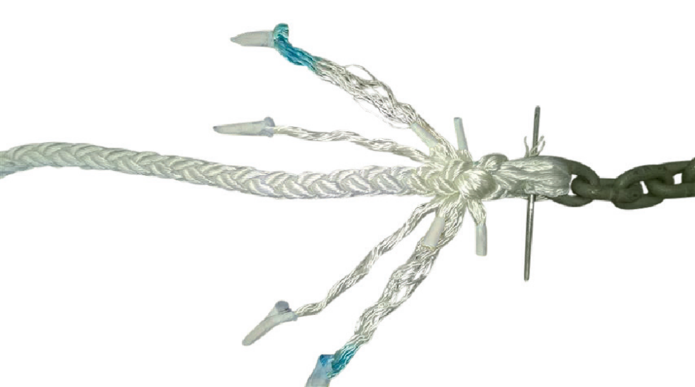 Tapered Premium 8 Plait to Chain - new england ropes