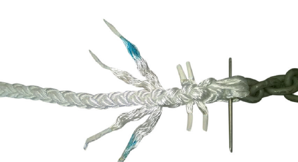 Tapered Premium 8 Plait to Chain - new england ropes