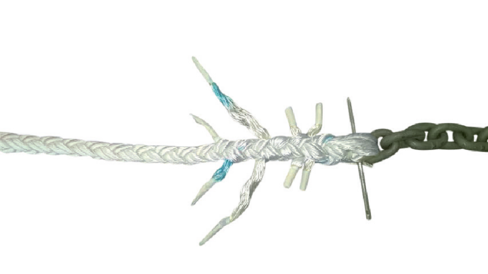 Tapered Premium 8 Plait to Chain - new england ropes
